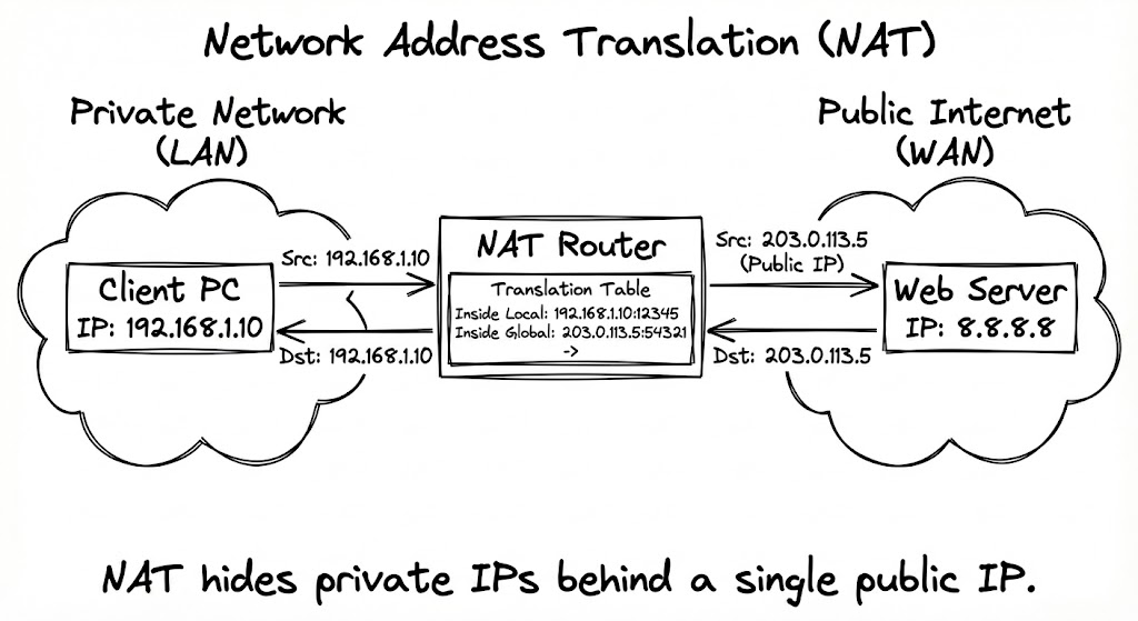 What Is NAT (Network Address Translation)? Types, Examples & Config Guide