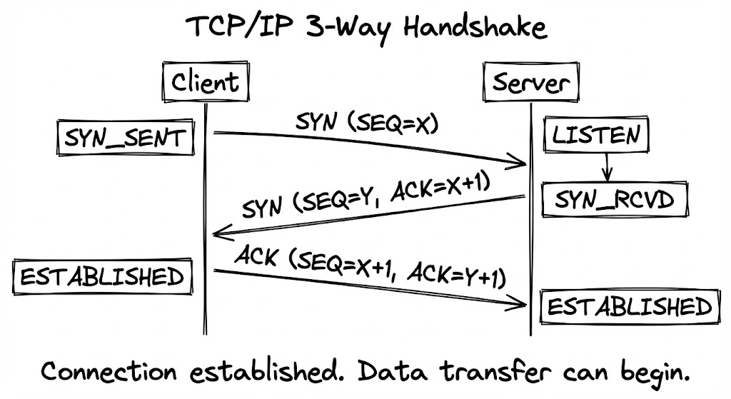 TCP 3-Way Handshake: SYN, SYN-ACK, ACK Explained